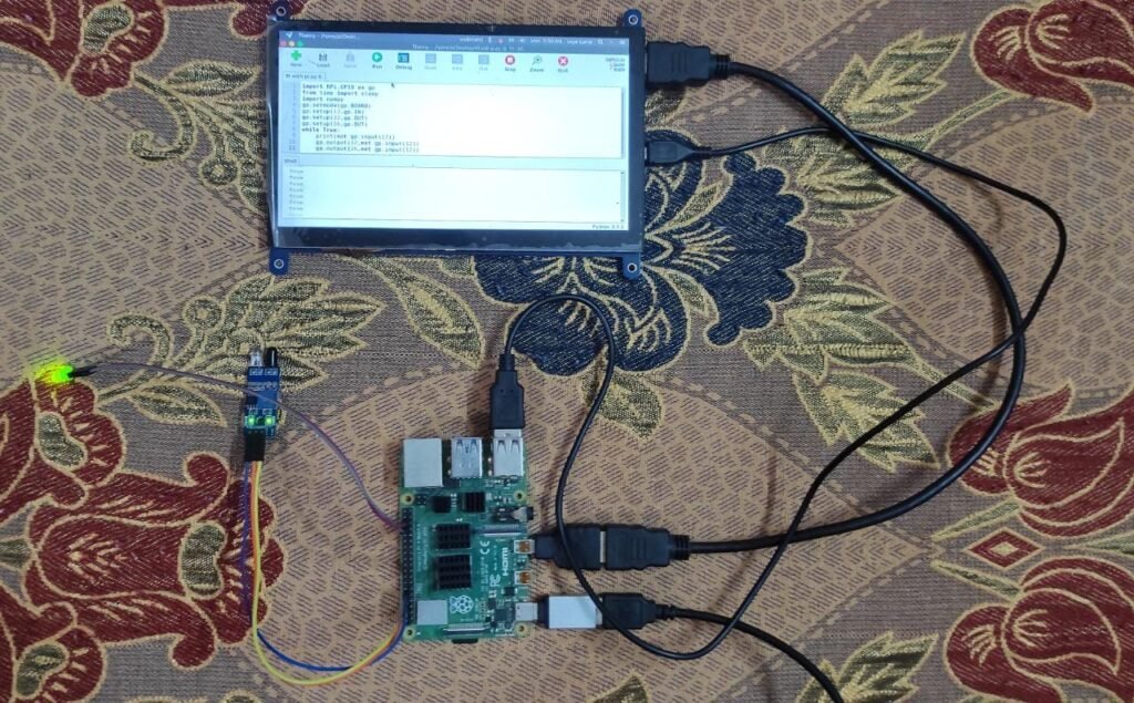 Raspberry Pi with IR Sensor