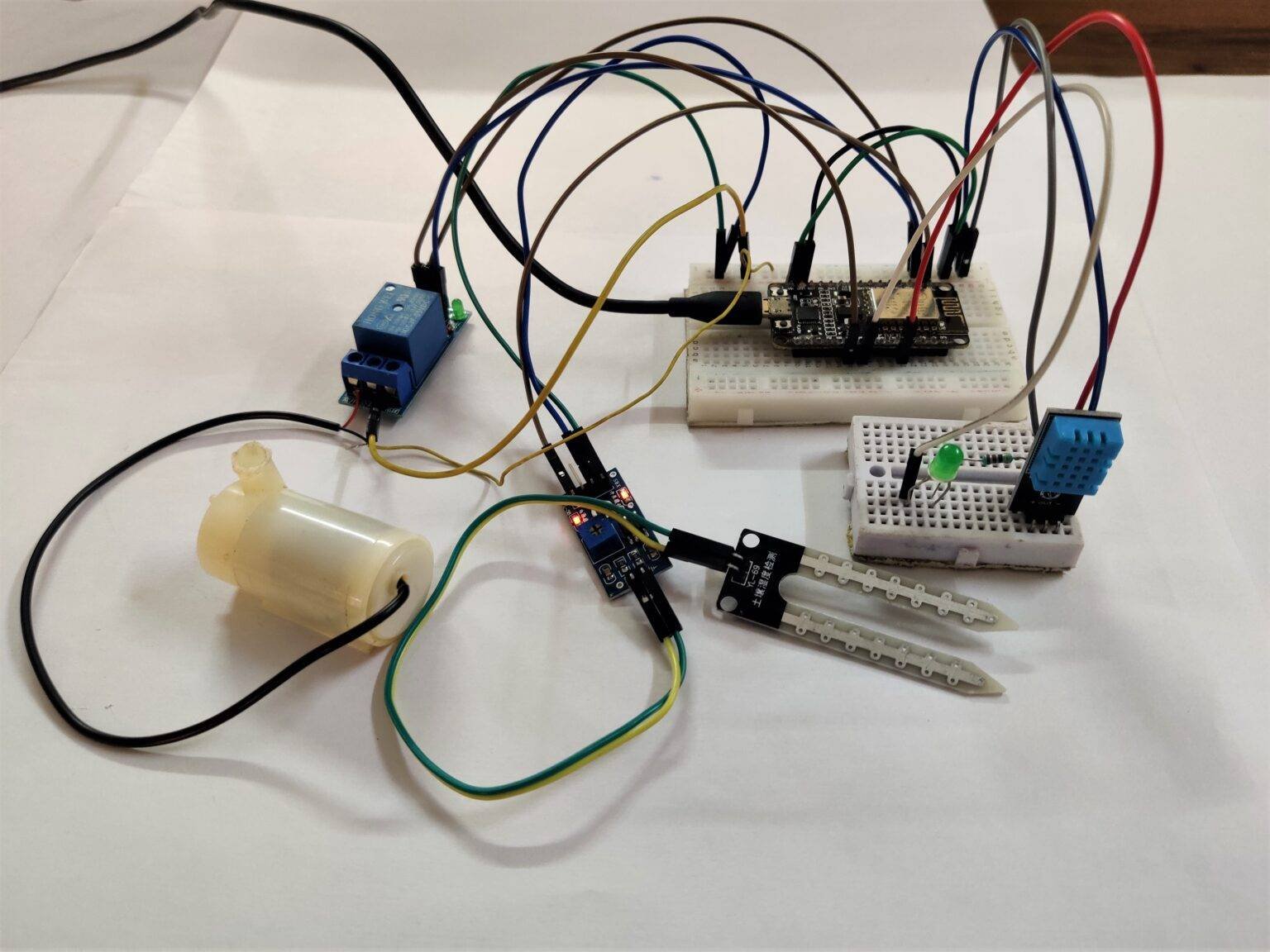 IoT based Smart Irrigation | Soil-Moisture | DHT11 | NodeMCU