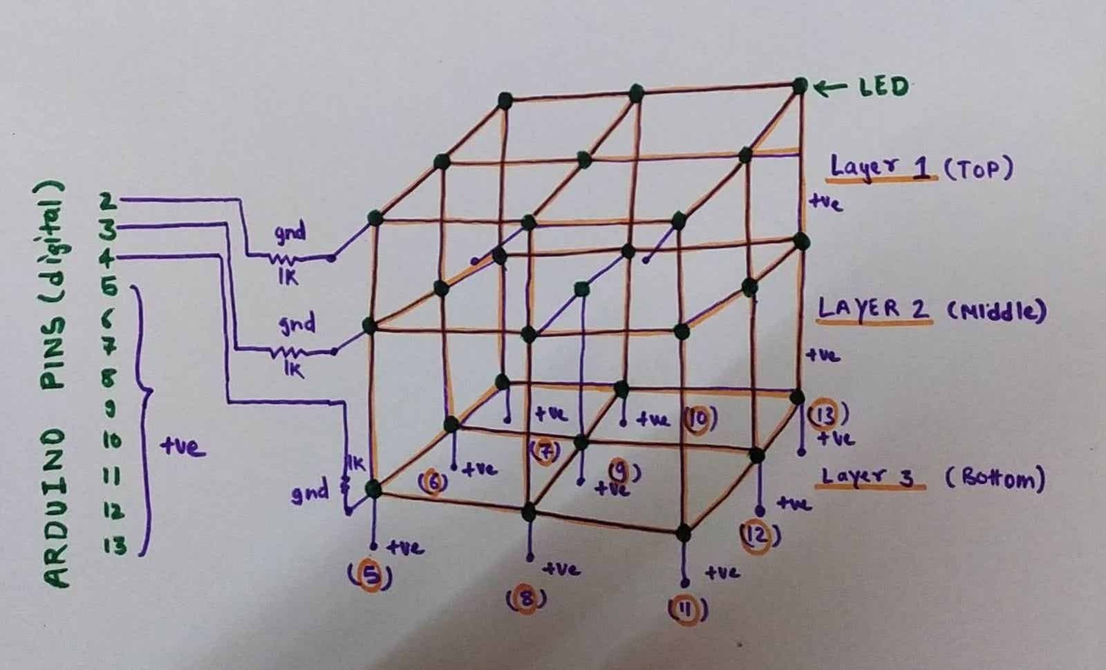 How To Make Arduino Led Cube 3x3x3 Led Cube