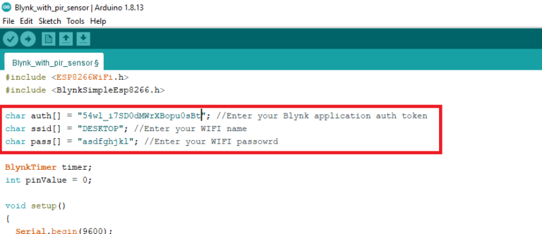 Motion detector using IoT with blynk app | IoT motion detection
