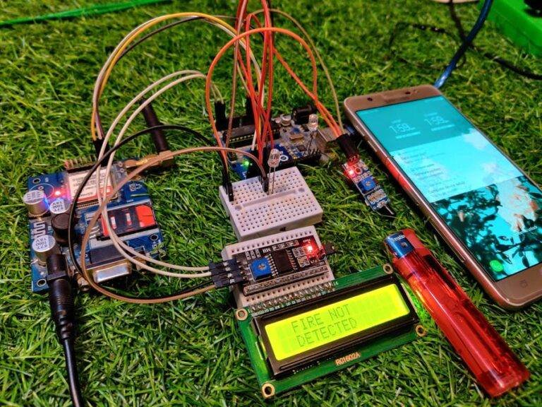 GSM based fire alarm Using Arduino | Final year project for ECE