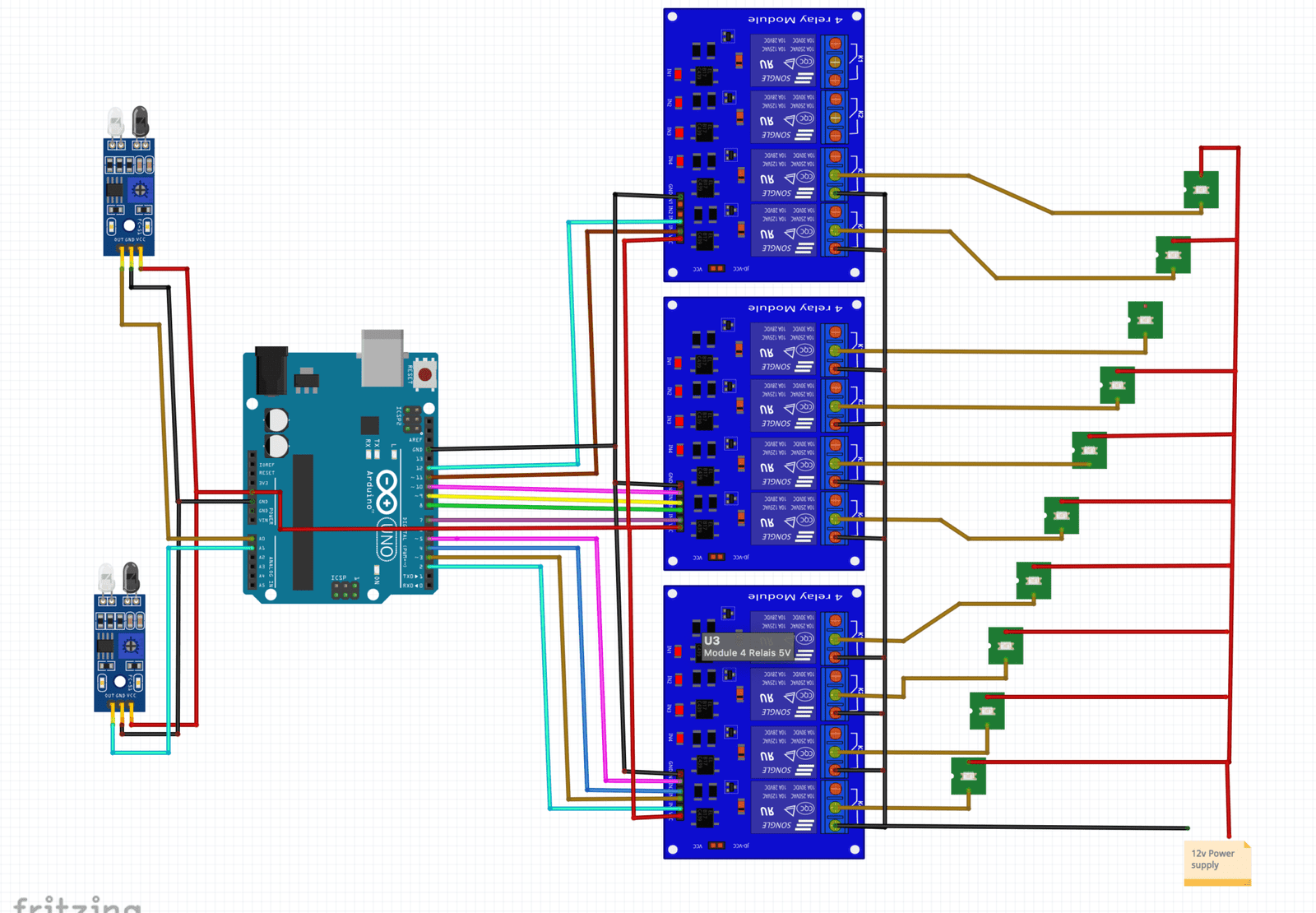 How to Make Automatic Stair Lights | Motion Sensor Stairs lights