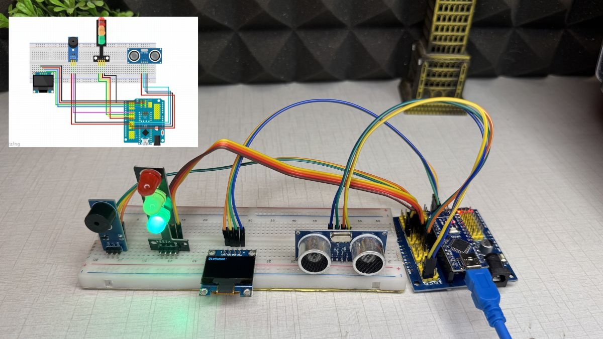 Distance Measurement with Arduino Using Ultrasonic Sensor & OLED
